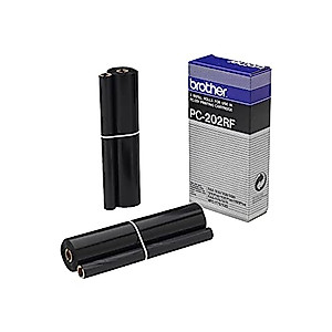 Brother Pc202rf Thermal Transfer Refill Roll, Black, 2/Pk - in Retail Packaging