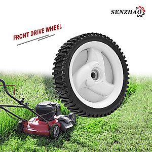 SENZHAO Front Drive Wheels 532403111 194231x427 194231x460 for Craftsman Drive Self Propelled Lawn Mower Set of 2