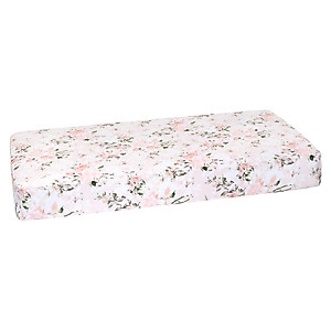 Posh Peanut Fitted Crib Sheet, Soft Viscose from Bamboo Fabric, Standard Crib and Toddler Mattresses 52" by 28" (Vintage Pink Rose)