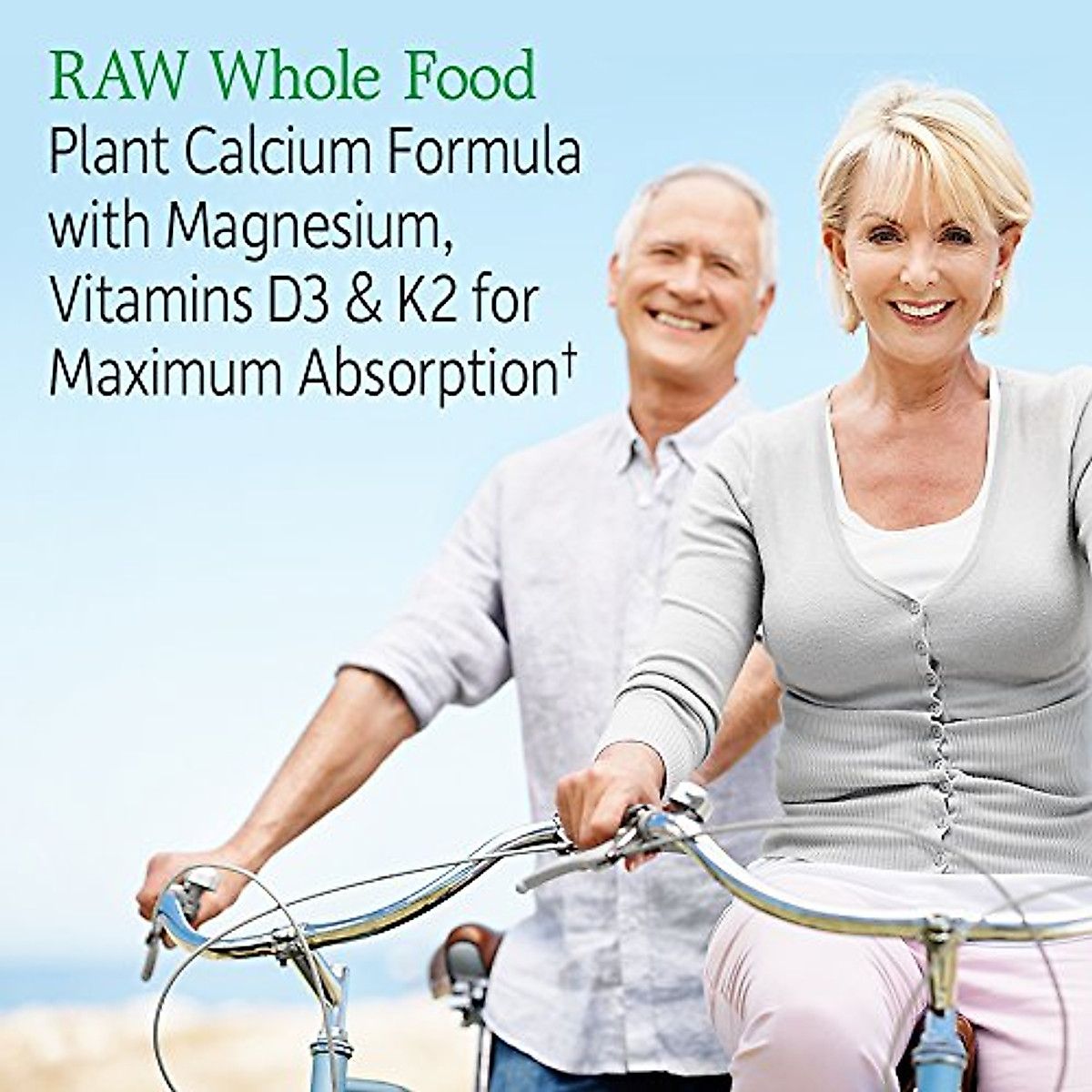 Garden of Life Raw Calcium Supplement for Women and Men - Vitamin Code Made from Whole Foods with Magnesium, K2, Vitamin D3 and Vitamin C Plus Probiotics for Digestion, 120 Capsules