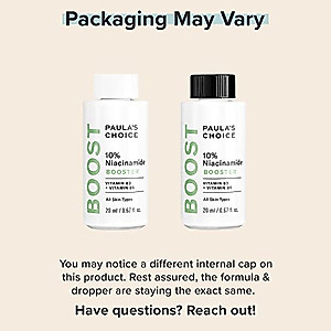 Paula's Choice BOOST 10% Niacinamide Booster, Vitamin B3, Vitamin C & Licorice Extract Serum, Pore Minimizer, 0.67 Ounce