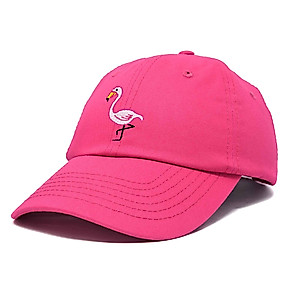 DALIX Flamingo Hat Women's Baseball Cap in Hot Pink
