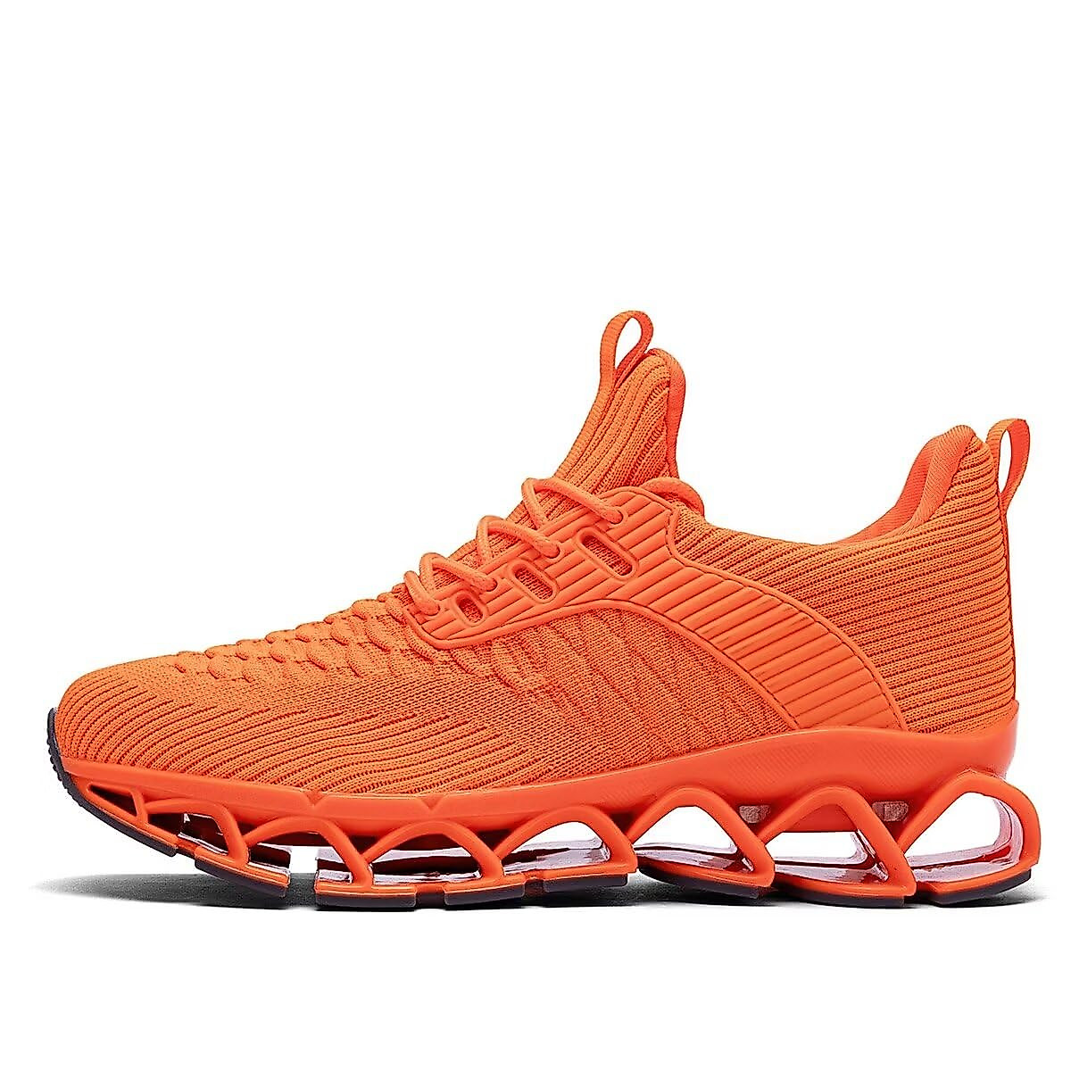 Men's Blade Running Shoes Fashion Sneakers Slip on Shoes for Men Tennis Walking Shoes Tenis Zapatos para Hombre Orange