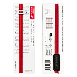 Lastword Bookmarks - Elastic Bookmark Perfect for Any Book - Book Markers for Women - Bookmarks for Men - Bookmarks for Kids - Don't Lose Your Mark, Design Made in Italy Book Marks (Red)