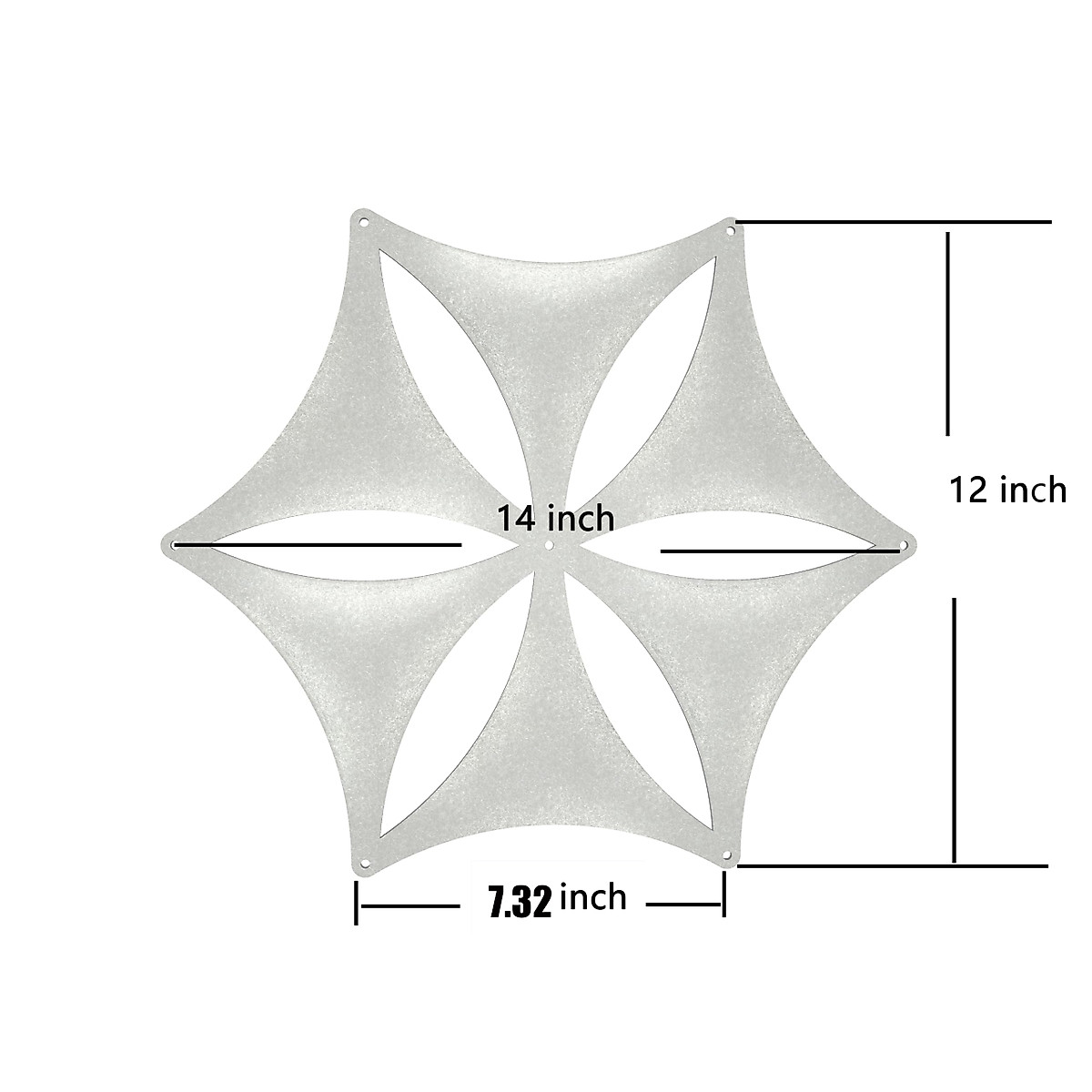 OSHIYINN White 3D Flower Venus 14"x12" Hanging Room Divider Panel Felt Fiber Surface High Density Polyester Fiber Board Cut Room Partition Home Decoratio(12 Pcs)