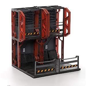 HiPlay JoyToy Science-Fiction Theme Scene Base for 1/18 Scale Action Figures- 1/18 Mecha Depot:Staging Area JT1118