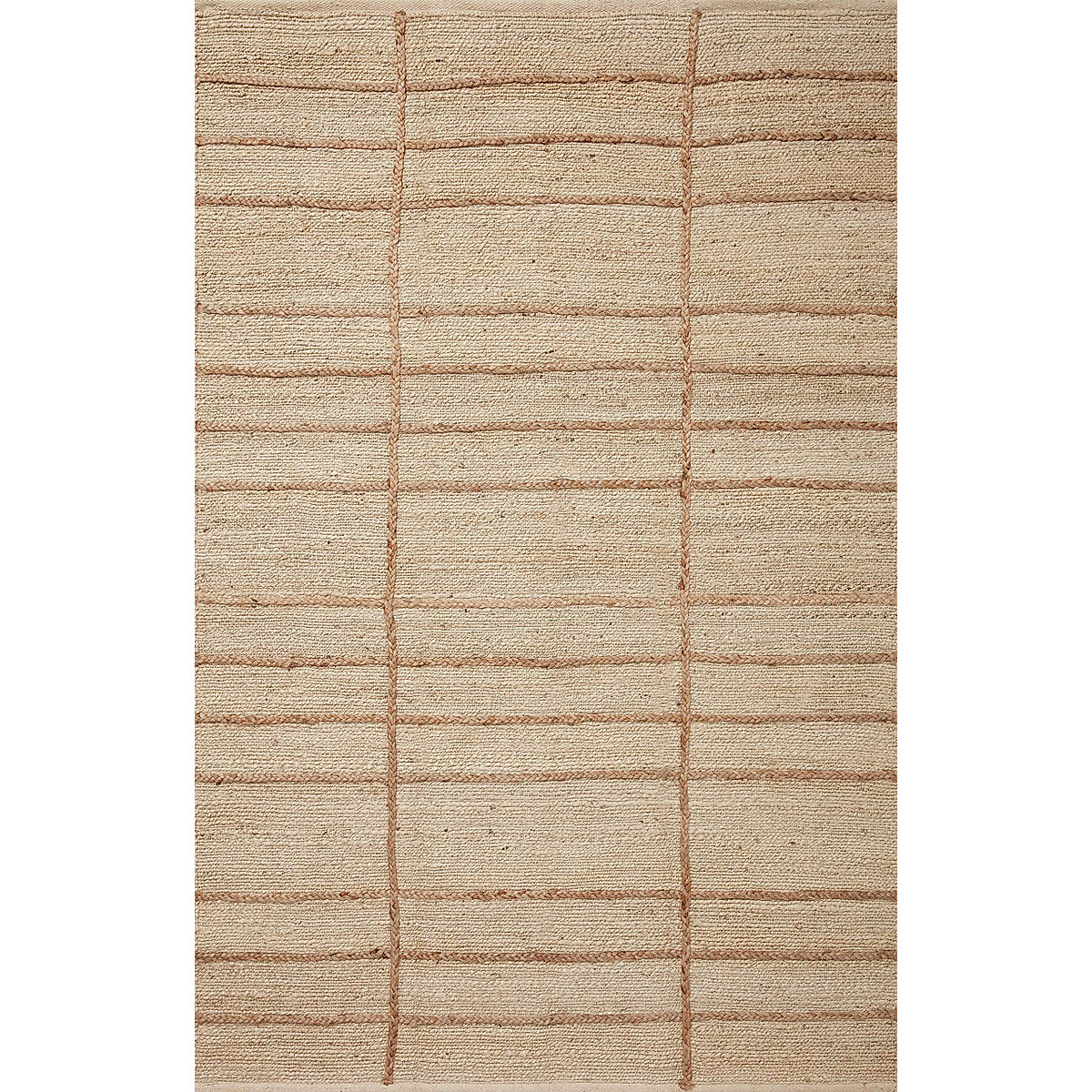 Loloi II Bodhi Collection BOD-04 Ivory/Tan 18" x 18" Sample Rug