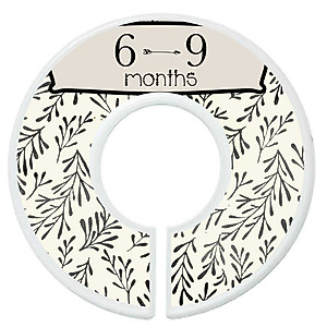 Mumsy Goose Nursery Closet Dividers Closet Organizers Baby Clothes Dividers Monochrome Boho