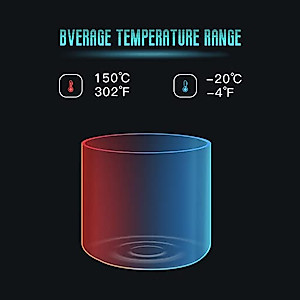 1.3 Gallon Beverage Dispenser 5 L Glass Drink Dispenser for Both Iced or Hot Drinks with Wood Stand & Extra Replacement 304 Stainless Steel Faucet Sets for Glass Jar Container by U.S. SOLID