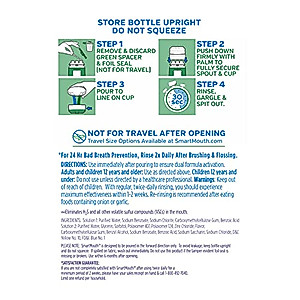 SmartMouth Activated Dry Mouth, Clinical DDS & Original Mouthwash, Mint, 16 fl oz Each