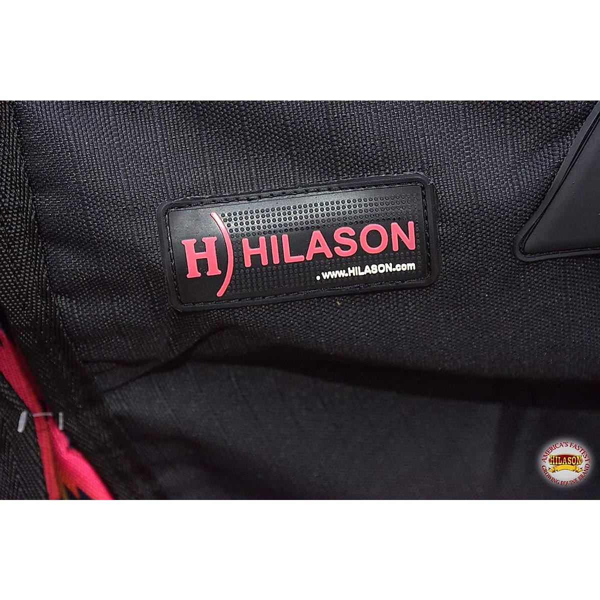 Black Aztec 84 in HILASON 600D Winter Waterproof Poly Horse Blanket Belly Wrap | Horse Blanket | Horse