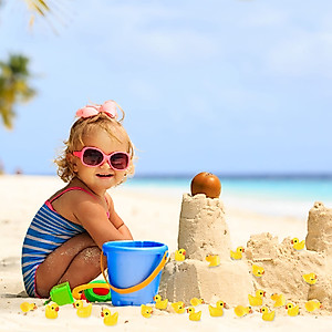 Chalyna 150 Pcs Mini Ducks Yellow Tiny Resin Ducks Bulk Mini Rubber Duckies Figures for Home Prank Game Micro Landscape Aquarium Dollhouse Ornament DIY Terrarium and Handmade School Project