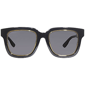 Gucci Script Sunglasses, Black Black Grey, One Size