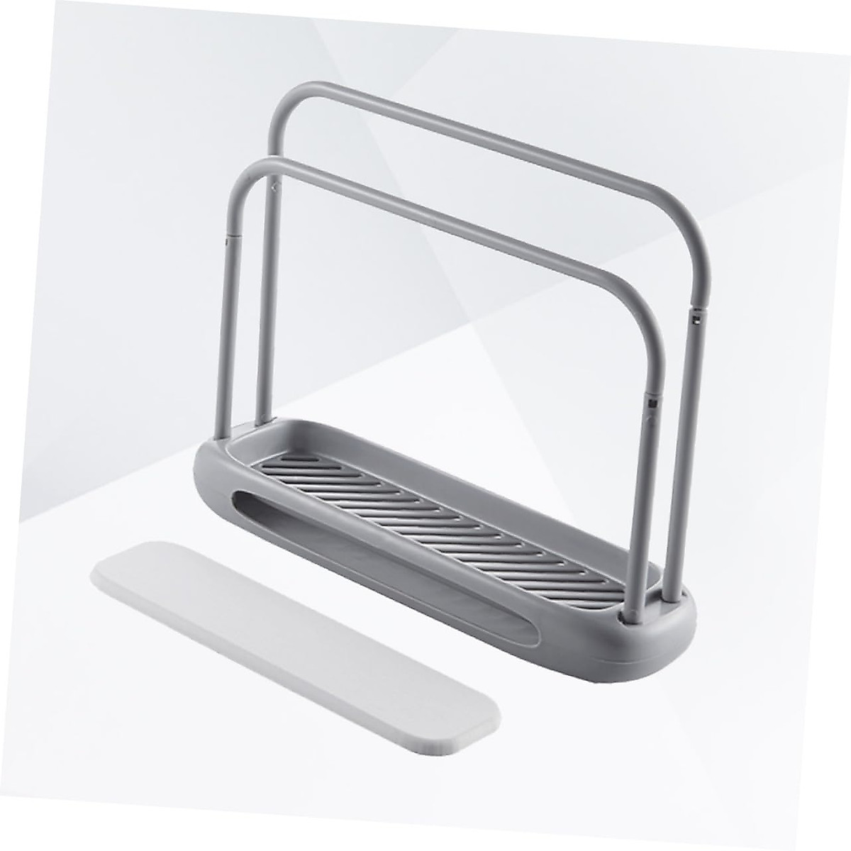 SHOWERORO Kitchen Gadget Countertop Organizer Towel Shelf Towels Rack Detachable Towel Rack Grey Towel Rack Towel Holder Countertop Towel Stand Towel Standing Rack Absorb Water Storage Rack