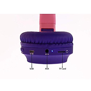 KK KIMKEN Cat Ear Headphones – Kids Headphones Bluetooth – Wireless Headphones for Girls – Foldable and Portable Cute Headphones – Volume Control and LED Light – Stable Connection and Clear Sound