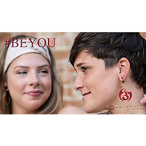 Forbidden Body Jewelry 16G Surgical Steel Labret/Cartilage/Helix/Tragus/Lip Rings, Internally Threaded Earring Studs Piercing Jewelry (3mm CZ Top)