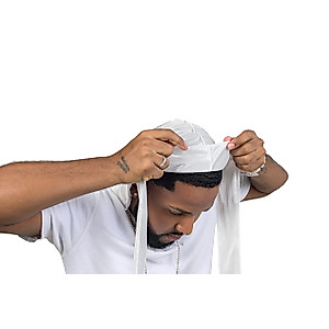 ForceWave 3 Pieces Silky Durags and 1 Wave Cap Pack for Men Waves, Moisture-Tech Fabric Satin Du-Rag