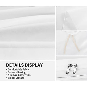 DamnGud Flowers Bedding Set Pink Flowers Duvet Cover Red Flowers Comforter Cover Full Size Quilt with 2 Pillowcases Soft Microfiber (no Comforter)