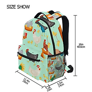 SUABO Funny Avocado Laptop Backpack for School Students Tablet Travel School Bag for Teens Boys Girls