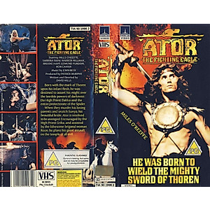 Ator The Fighting Eagle - Miles O'Keeffe - Ex Rental - Big Box - Pre Cert VHS