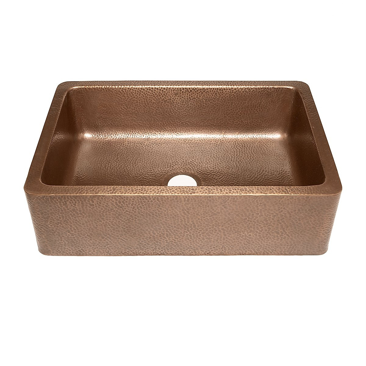 Adams Copper 33" Single Bowl Farmhouse Apron Kitchen Sink
