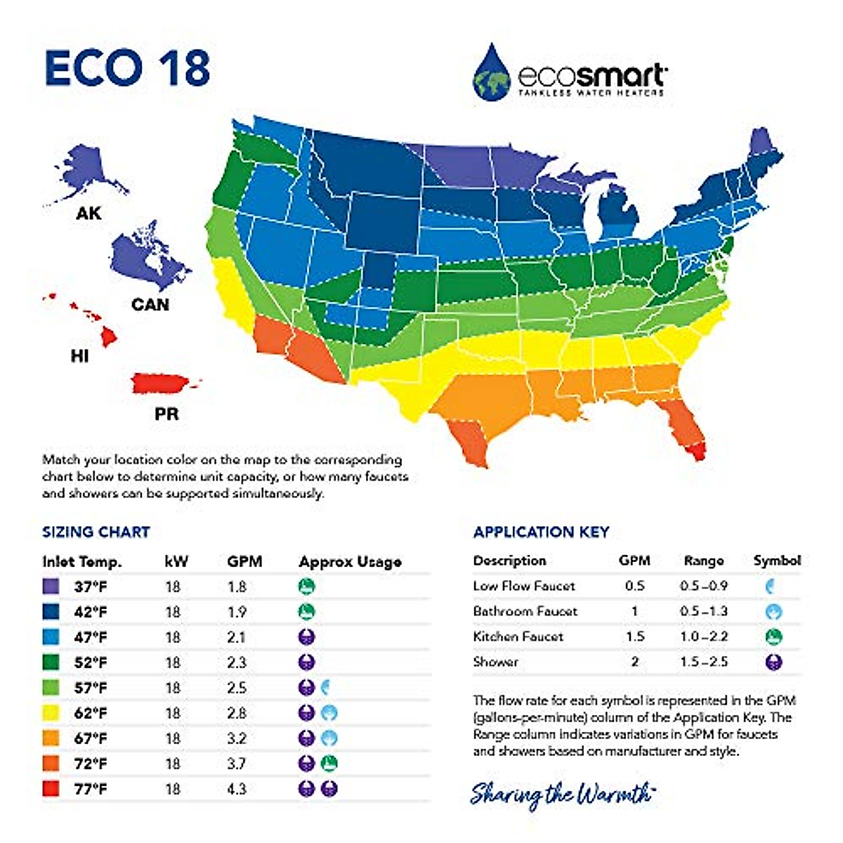 EcoSmart ECO 18 Electric Tankless Water Heater, 18 KW at 240 Volts with Patented Self Modulating Technology