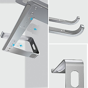 Laptop Stand for Desk, Detachable Laptop Riser Notebook Holder Stand Ergonomic Aluminum Laptop Mount Computer Stand, Compatible with MacBook Air Pro, Dell XPS, Lenovo More 10-18" Laptops