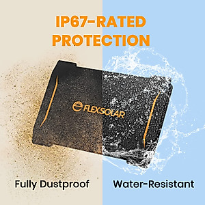 FlexSolar 40W Foldable Solar Panel Charger with USB-C and USB-A Outputs for Phones, Power Banks, Tablets - Waterproof for Camping, Hiking, Backpacking