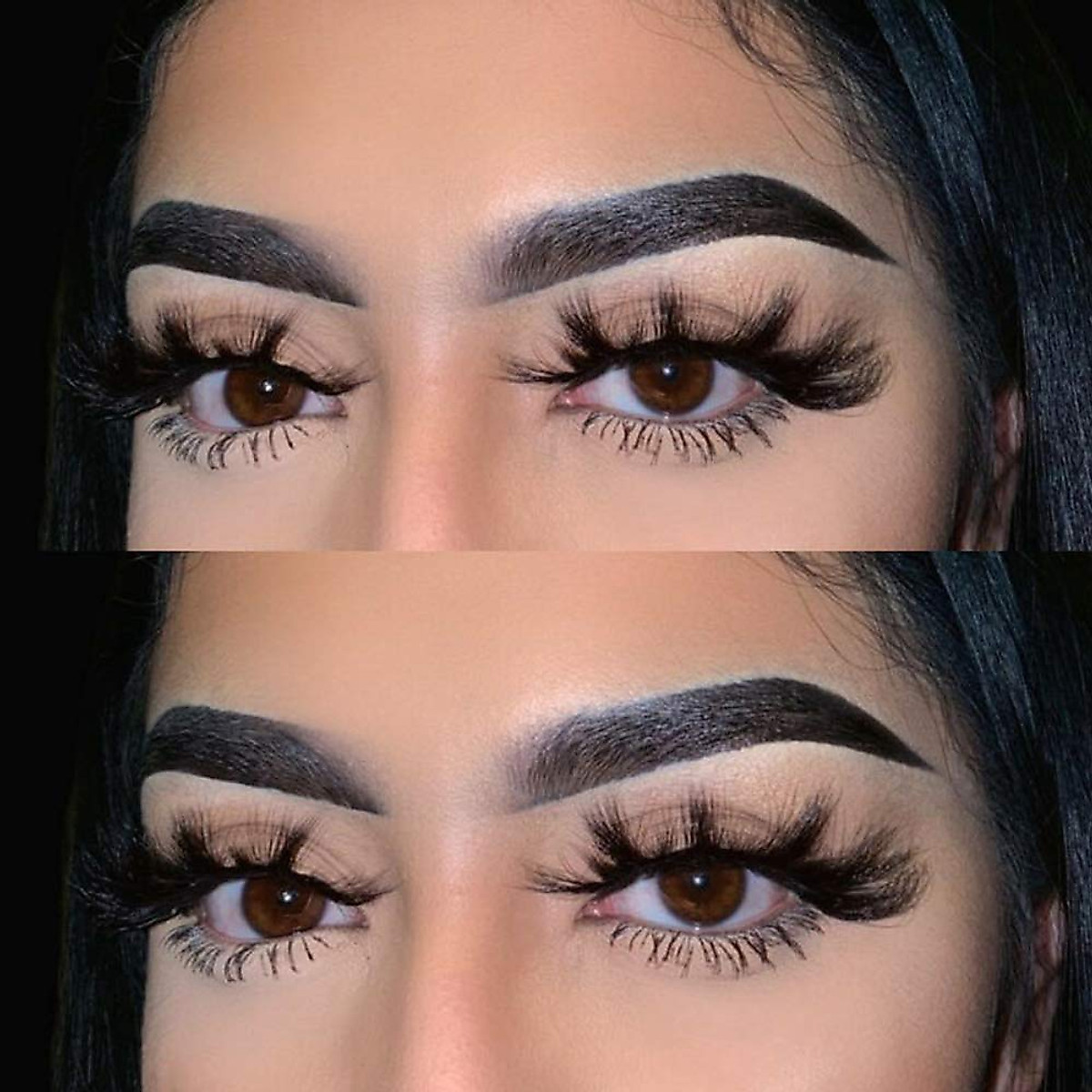 DAODER False Eyelashes Fluffy Faux Mink Lashes 3D Wispy Lashes 7 Pairs Pack Dramatic Long Thick Volume Fake Eye Lash Multipack