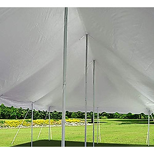 TentandTable 20' x 40' Premium Canopy Tent, White, Outdoor Pole Tent, 80-160 Person Capacity for Parties, Weddings, Events, Commercial and Residential Use, Large Heavy Duty Vinyl Canopy Tents