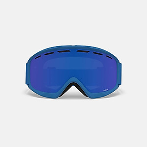 Giro Index OTG Adult Snow Goggles - Blue Wordmark Strap with Vivid Royal Lens (2021)
