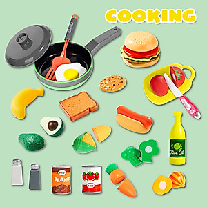 JOYIN 41Pcs Kids Camping Tent Set with Kids Camping Gear, Camping Set Includes Kids Tent, Oil Lantern, Food Toys, Binoculars, Flashlights, Compass and More, Pretend Play Camp Gear Tools for Christmas