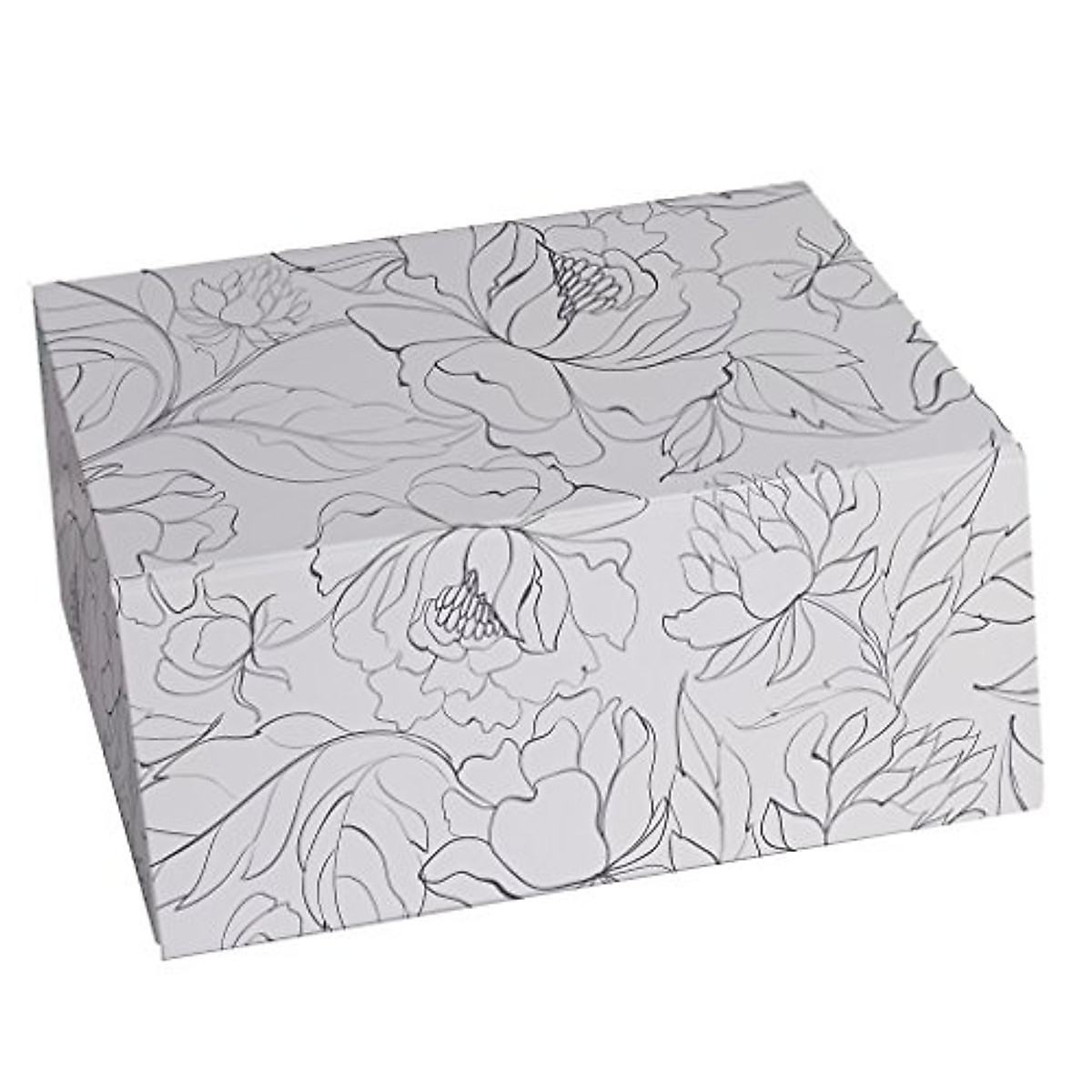 Snap-N-Store Storage Box 3-Piece Set, Small/Medium/Large, Hand Drawn Floral (SNS03327)