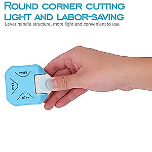 3 in 1 Corner Rounder Punch, 4mm 7mm 10mm 3 Way Corner Cutter for Paper Craft, Laminate, DIY Projects, Photo Cutter, Card Making and Scrapbooking