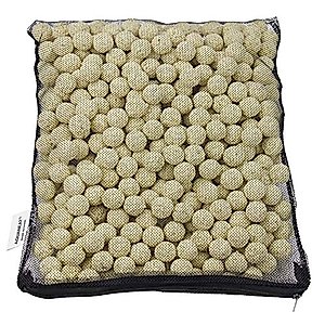 AQUANEAT Bio Ball Filter Media for Freshwater Aquarium and Marine Fish Tank Sump • Canister Filter • HOB Filter • Refugium • Koi Ponds (1 Gallon)