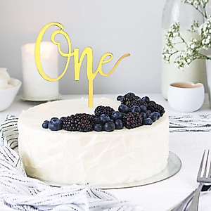 Baby Boy 1st Birthday Party Decorations by innerspark, Blue and Gold set, Ribbon High Chair Banner, Birthday crown hat, Gold Cake Topper