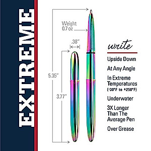 Fisher Space Bullet Space Pen, Rainbow Titanium Nitride (400RB)