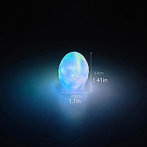 8inch Ovipositor Dildo with 5 Eggs Adult Sex Toy for Women, Couples, Realistic Dog Dildo, Knotted Dildo with Hollow Tunnel with 5 Balls, Luminous Dildo Glow in The Dark - Small Luminous Egg