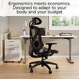 Union & Scale Flexfit Dexley Mesh Task Chair, Black, 2/Pack (UN56946V-CCVS)