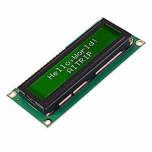 AITRIP 5 pcs HD44780 1602 LCD Display Module DC 5V 16x2 Character LCM Green Blacklight for Arduino Also Compatible with Raspberry Pi STM32 DIY Maker Project(Without Adapter Chip)