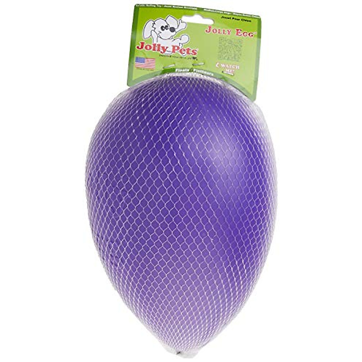 Jolly Pets Jolly Egg Dog Toy, 12 Inches/Large, Purple