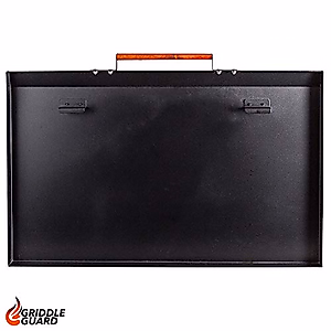 GriddleGuard Hard Cover Lid for Members Mark 36" 4-Burner Griddle - Made in USA (Black Aluminum)