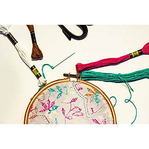 UMC STAG Pack of 50 Popular Colours Premium Embroidery Thread | 100% Egyptian Cotton Premium Skeins | Cross Stitch Embroidery Floss | Oeko TEX Certified Stranded Cotton | Ideal for Arts & Crafts