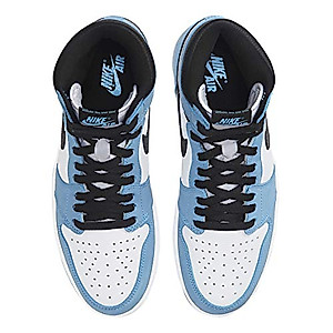 Nike Men's Air Jordan 1 Retro High OG Shoes, White/University Blue-black, 9.5