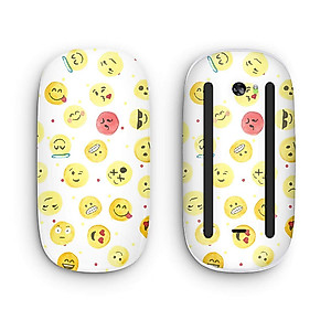 Design Skinz The All Over Emoji Pattern Vinyl Decal Compatible with The Apple Magic Mouse 2 (Wireless, Rechargable) with Multi-Touch Surface