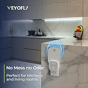 VEYOFLY Fly Trap, Plug in Flying Insect Trap, Fruit Fly Traps for Indoors- Safer Home Indoor- Bug Light Indoor Plug in- Mosquito Trap, Fruit Fly Killer, Gnat Trap, Flea Trap- (2 Device+6 Glue Boards)
