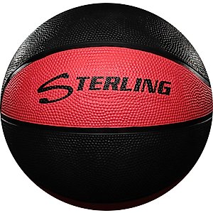 Sterling Red/Black Junior Size 5 Rubber Basketball