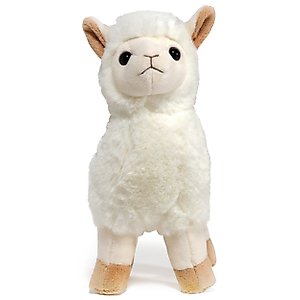 Bearington Alma Plush Stuffed Animal Llama, 10 inches