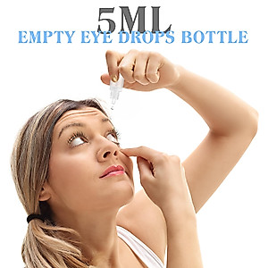 SUPVOX 10PCS Plastic Squeezable Dropper Bottles Empty Drop Bottles Essential Oil Squeeze Bottle Refillable Containers with Caps 5ml