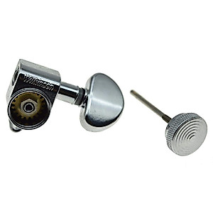 Wilkinson Locking Tuners 3x3 Full Size Locking Guitar Tuners Tuning Keys Pegs Guitar Machine Heads for Les Paul or Acoustic Guitars Chrome